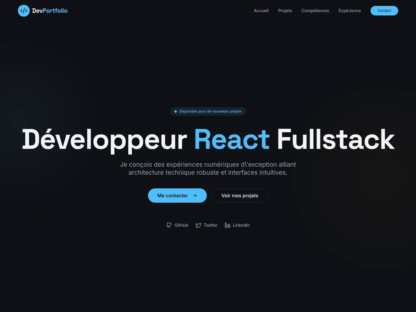React Dev Portfolio