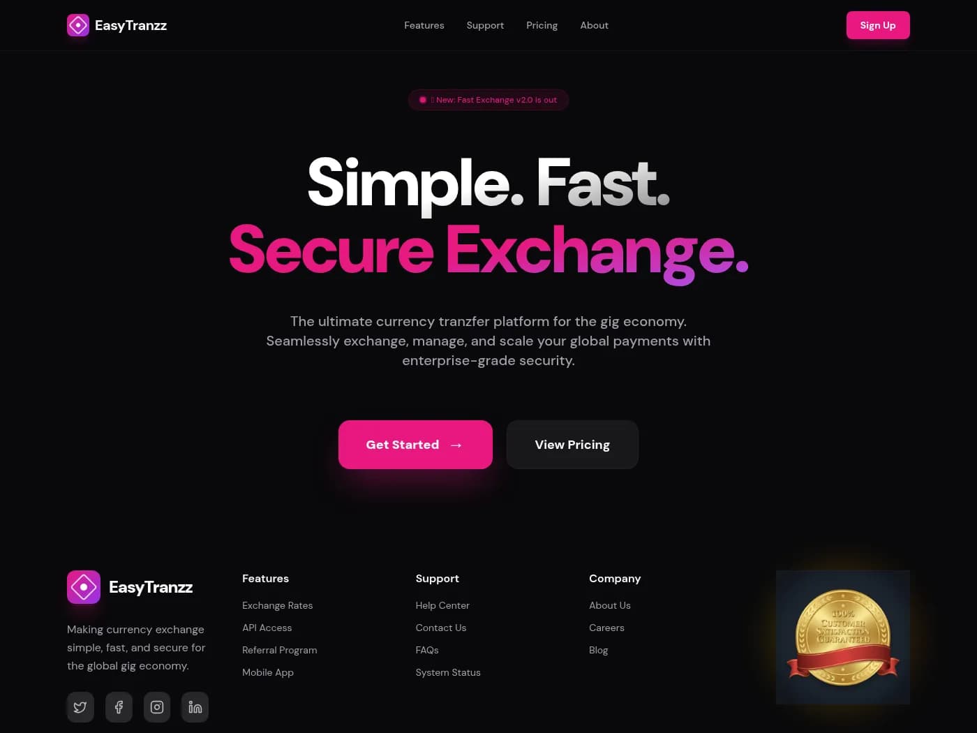 Responsive React Footer