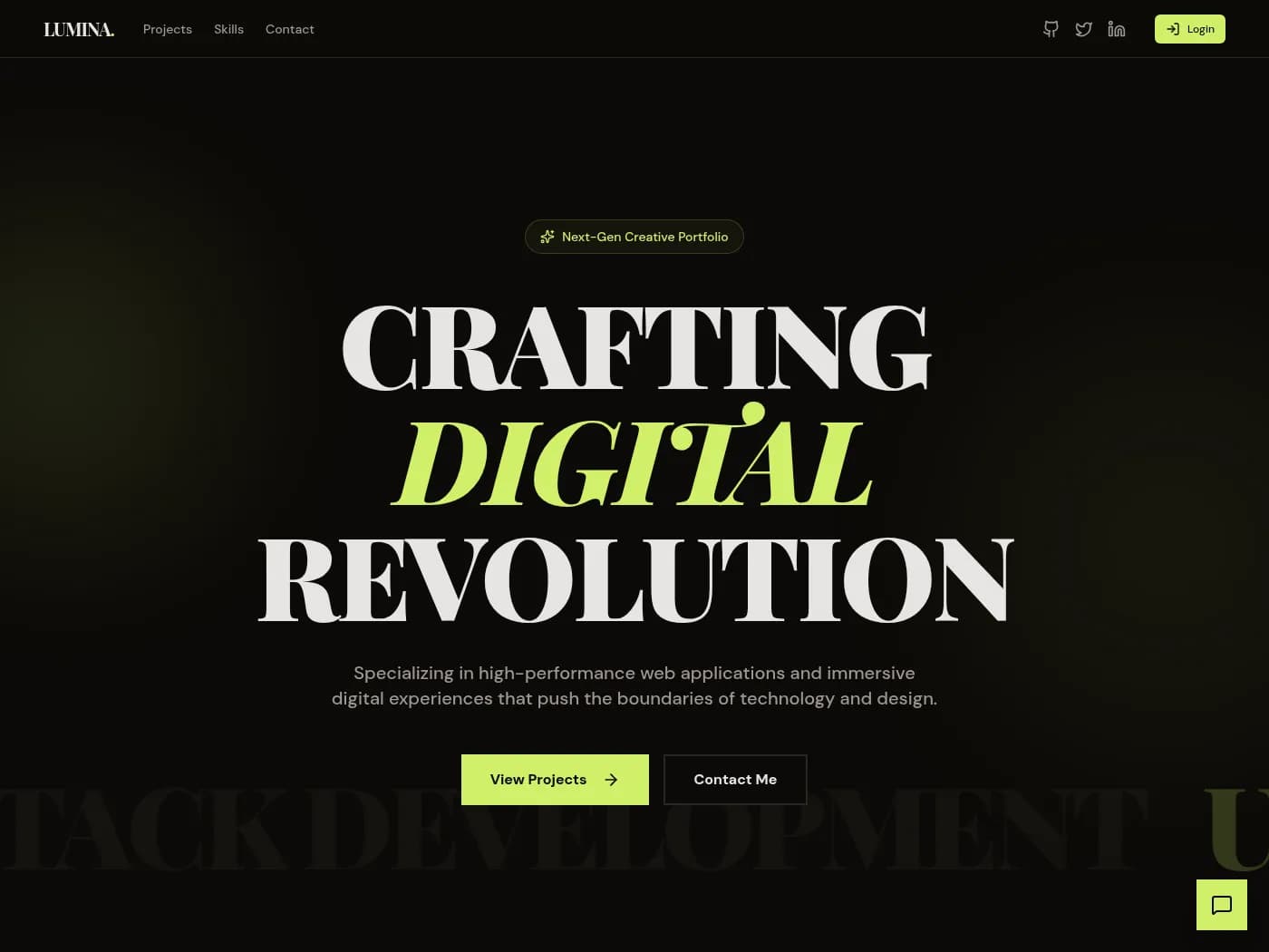 Creative Portfolio Project