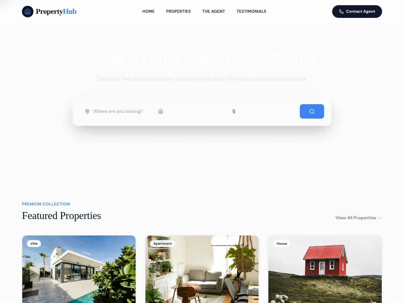 PropertyHub Agent Site