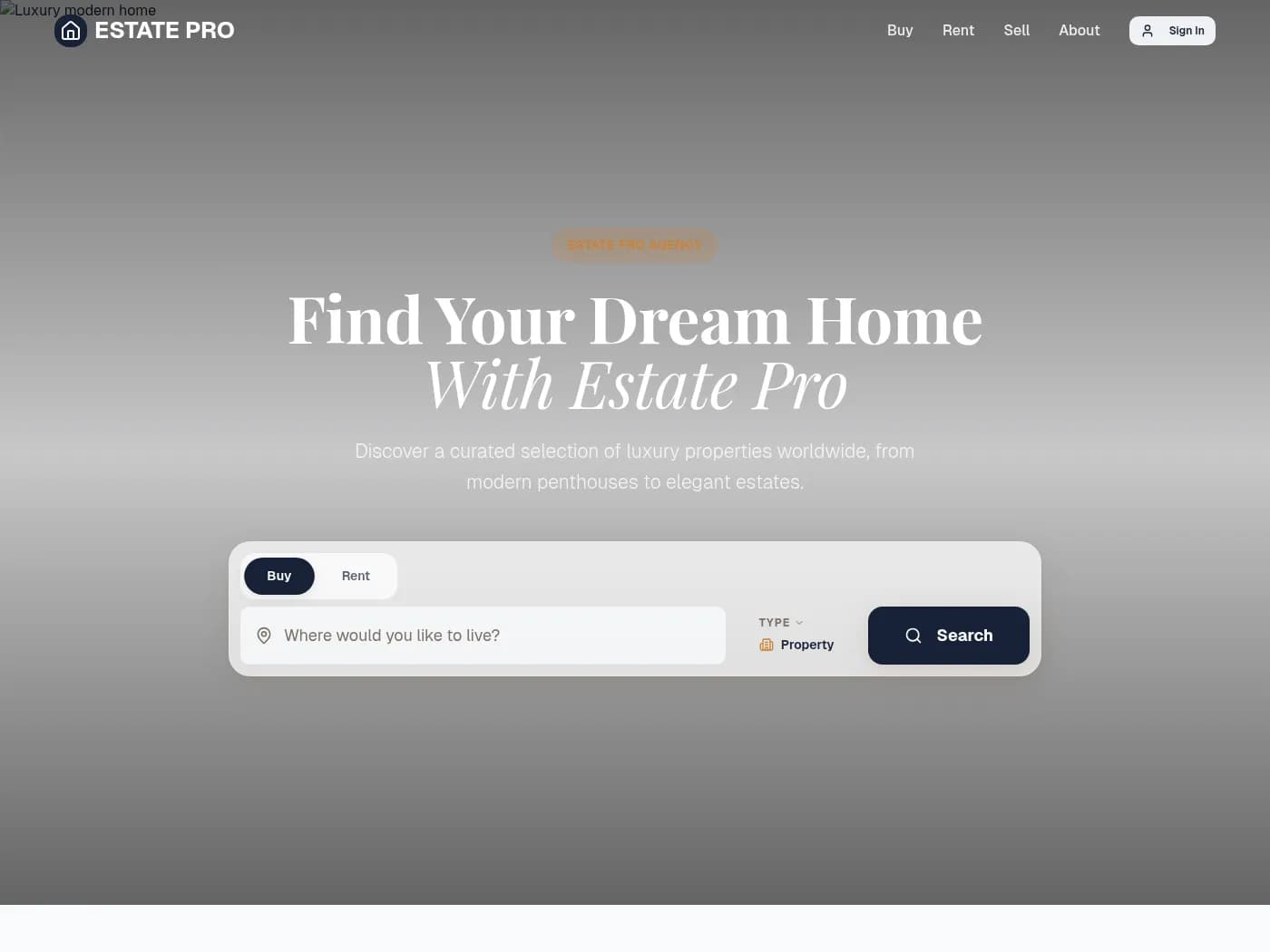 Estate Pro Web