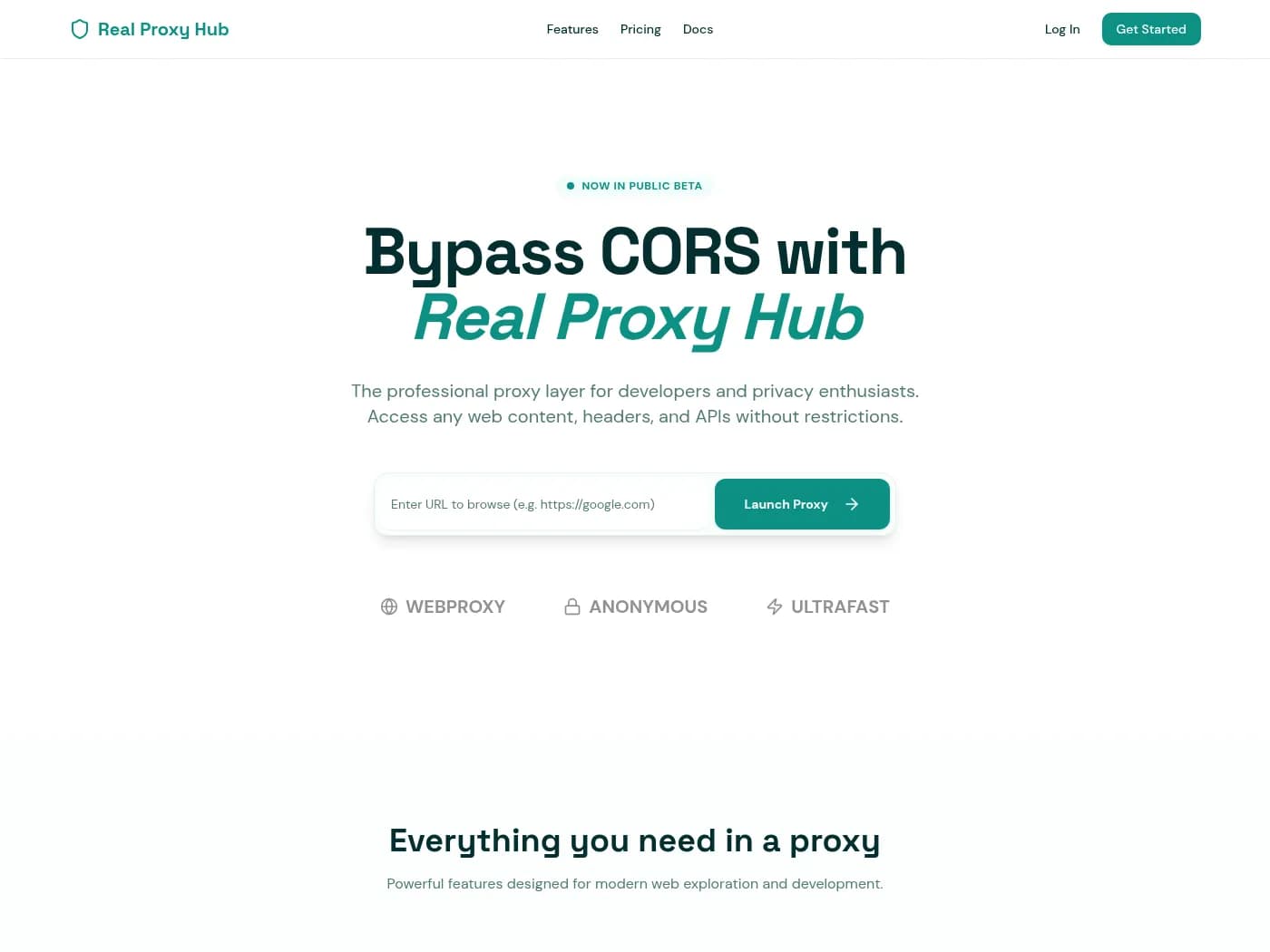 Real Proxy Hub