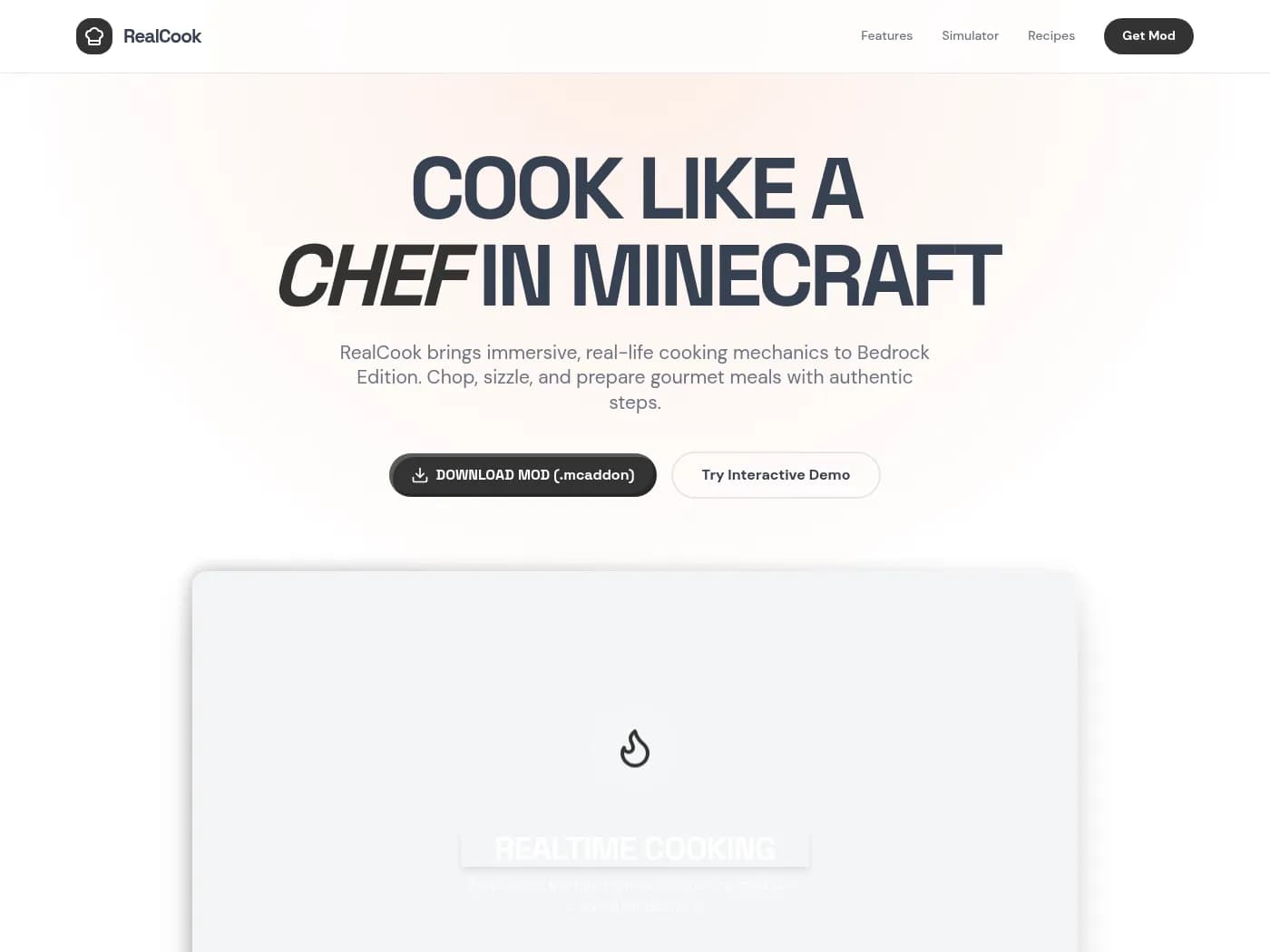 RealCook Minecraft Mod