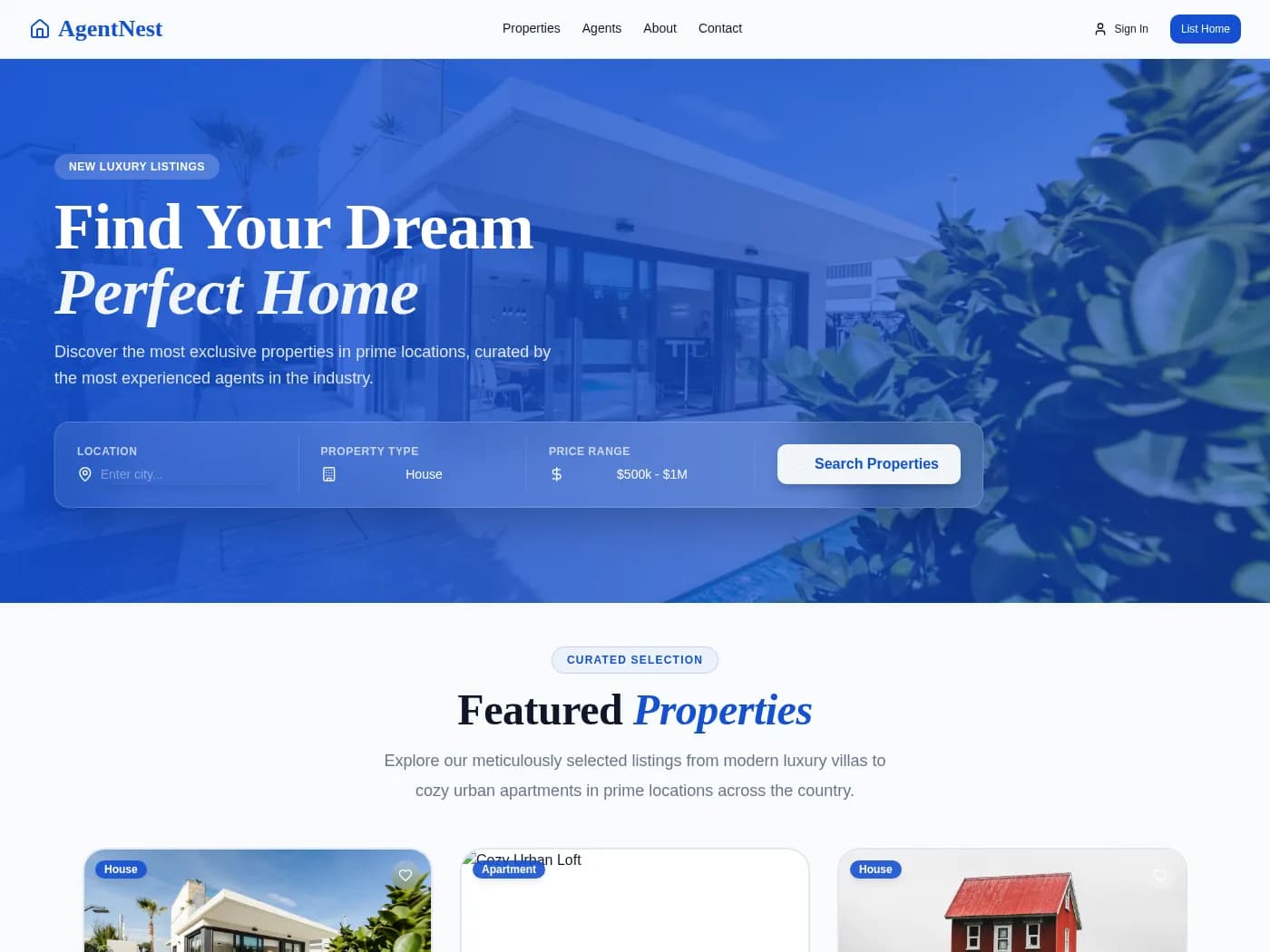 AgentNest Real Estate