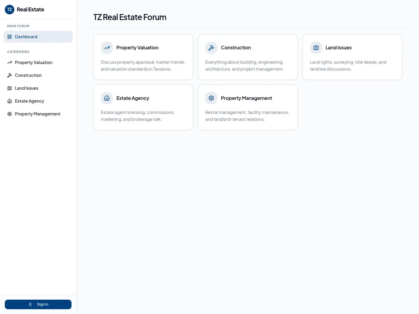 TZ Real Estate Forum