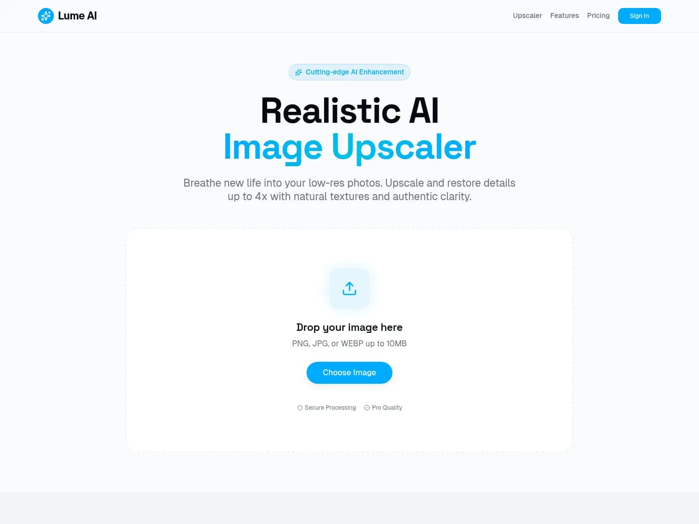 Realistic Image Upscaler