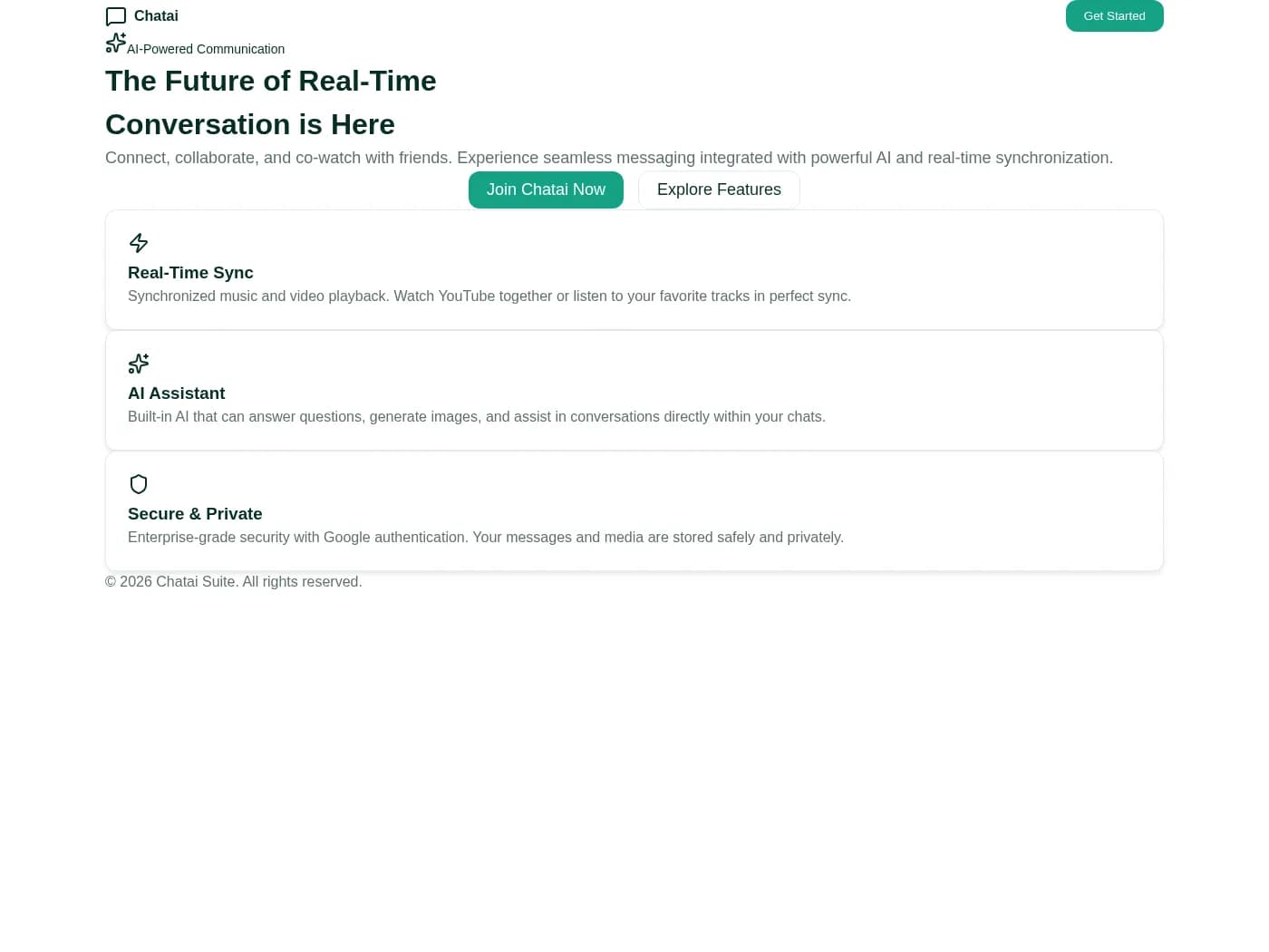 Chatai Real-Time Suite