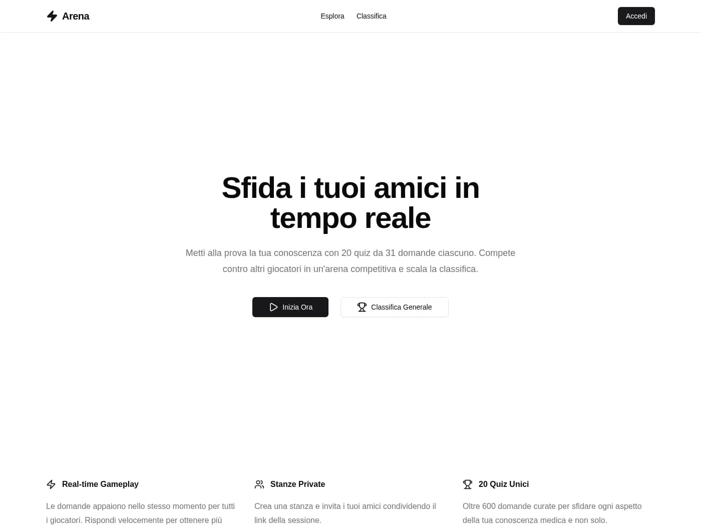 Real-Time Quiz Arena