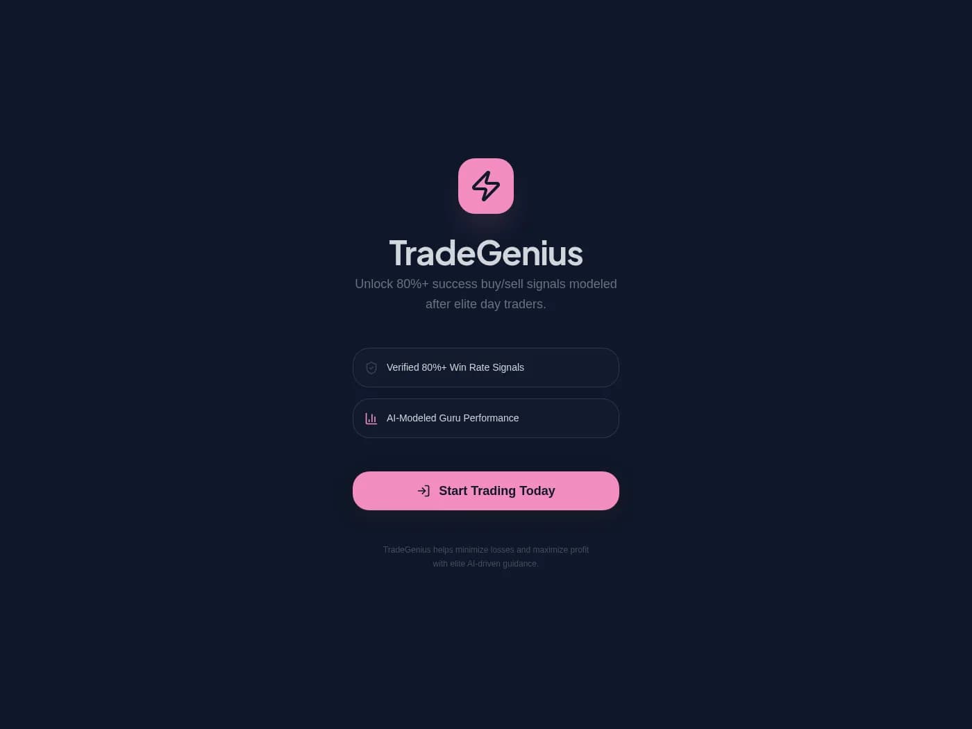 TradeGenius Real-Time App