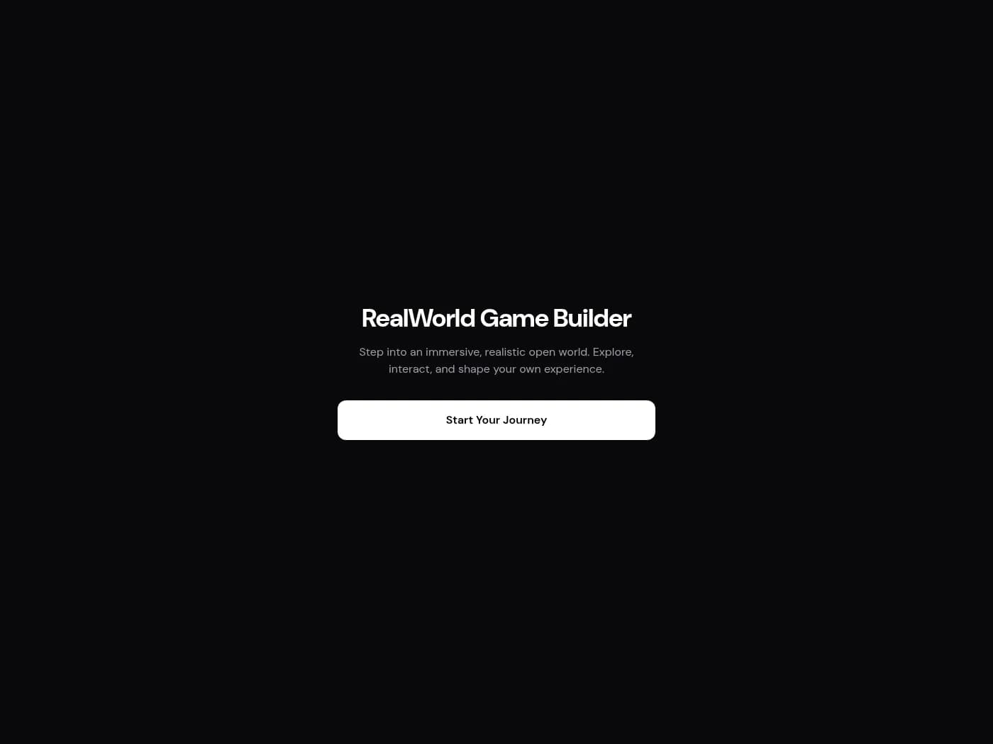 RealWorld Game Builder