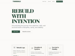 The Rebuild Journal