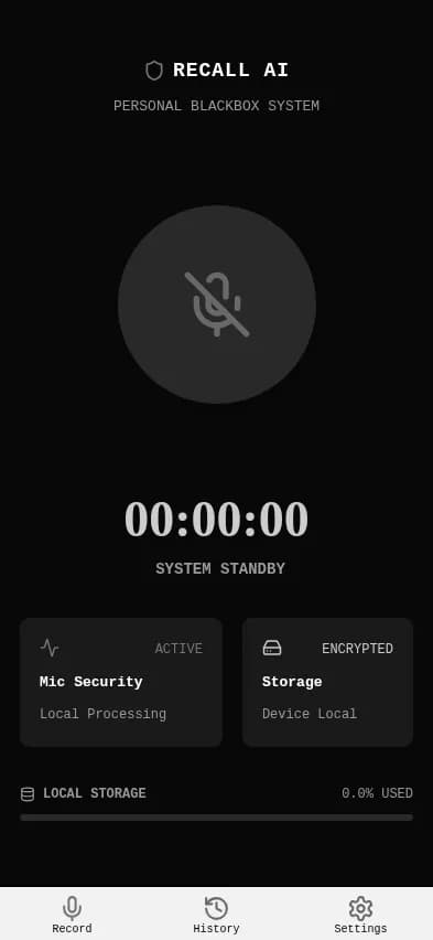 Recall AI Blackbox