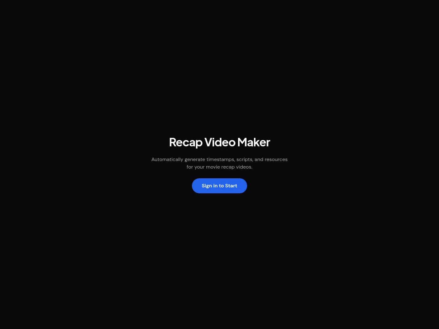 Recap Video Maker