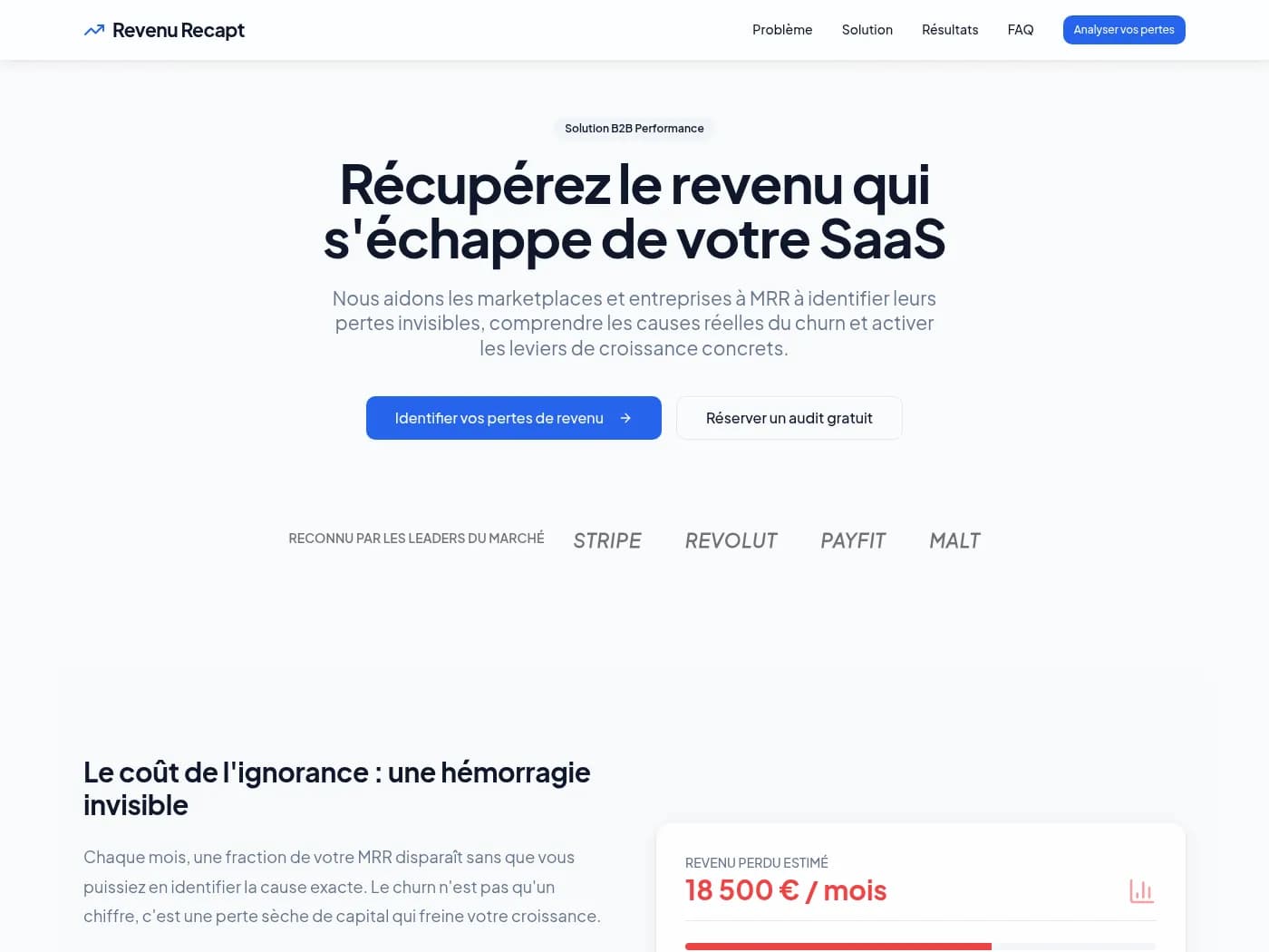 Revenu Recapt Landing