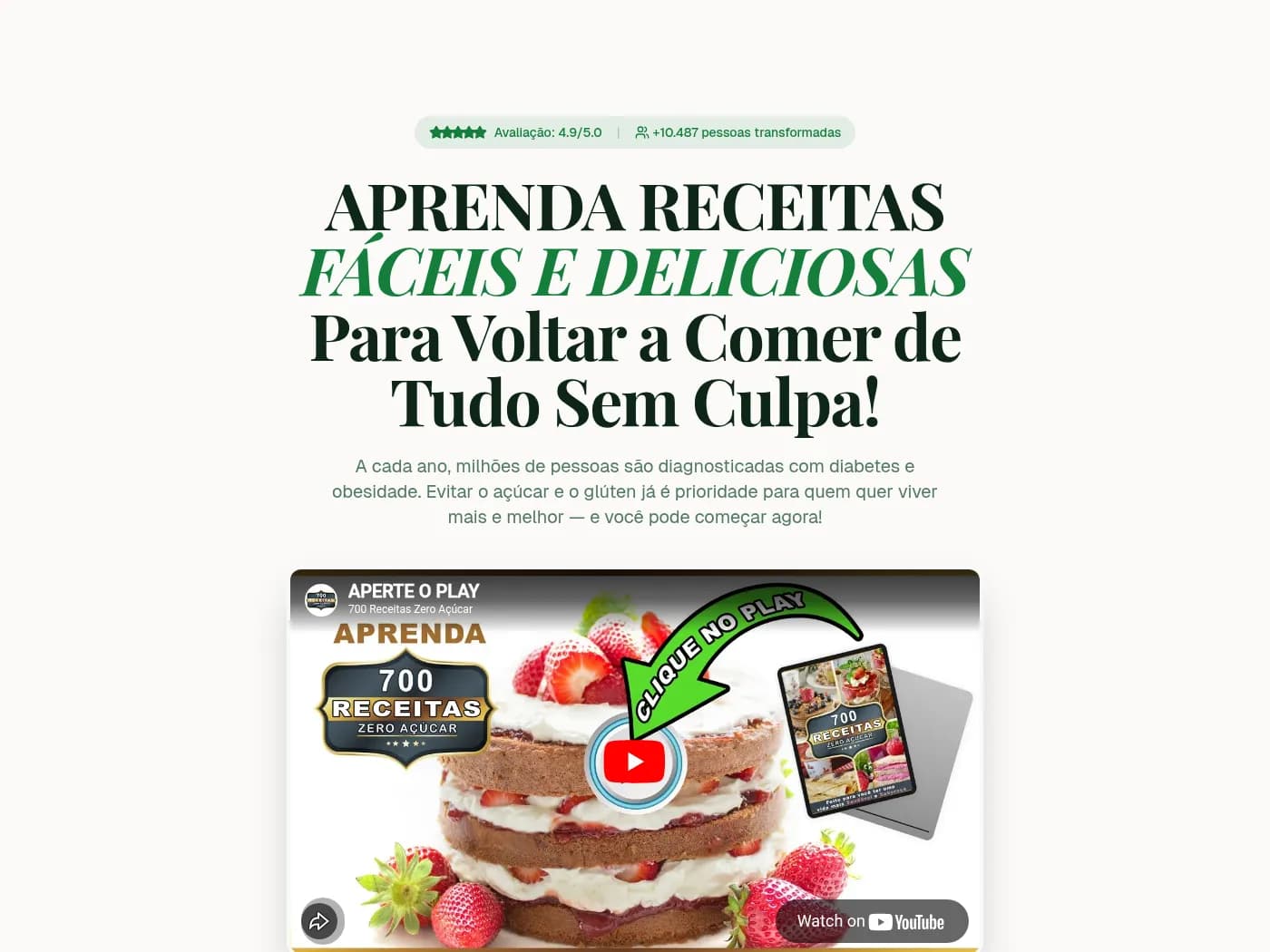 Receita Zero Landing Page