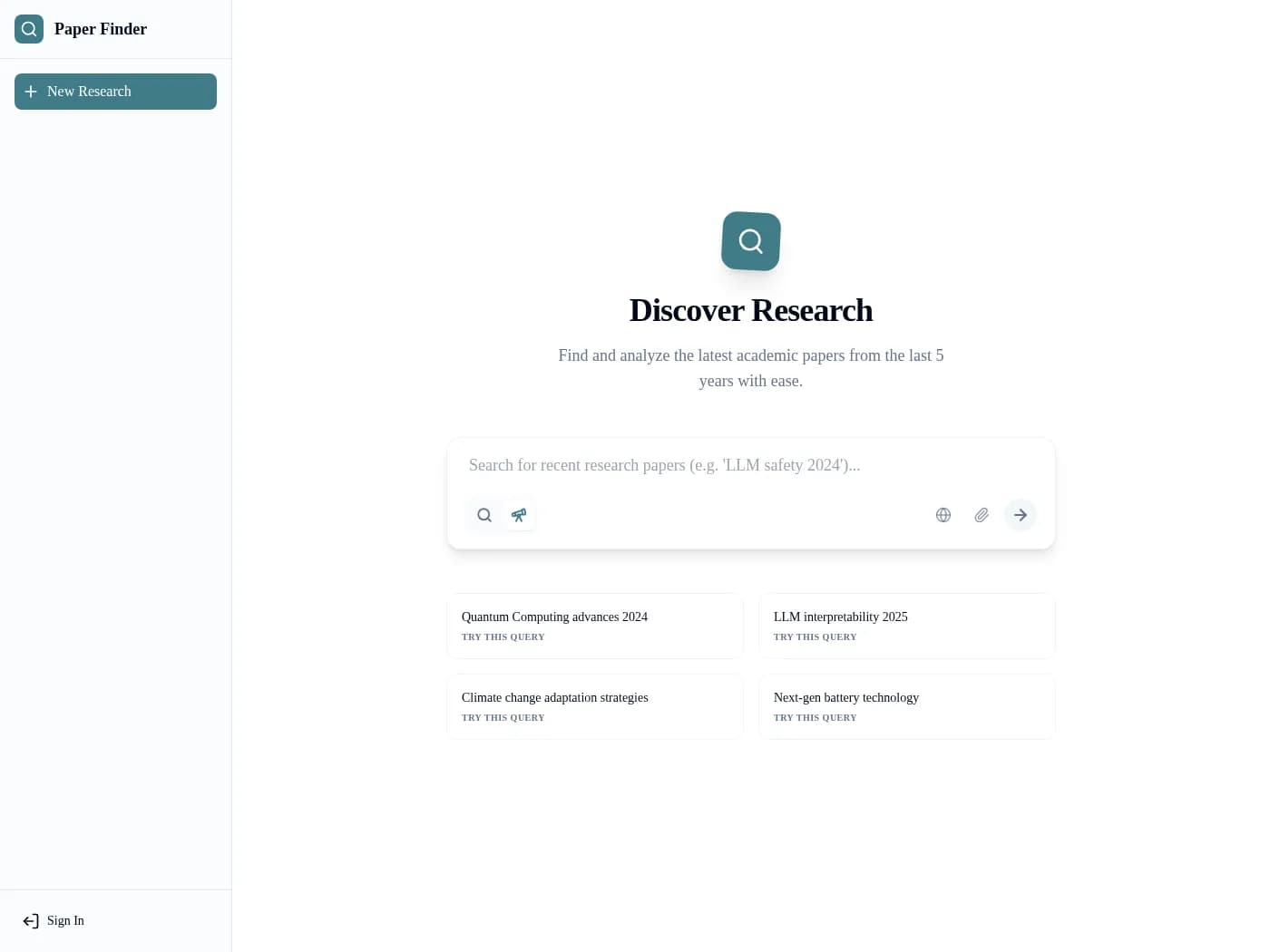 Recent Paper Finder Agent