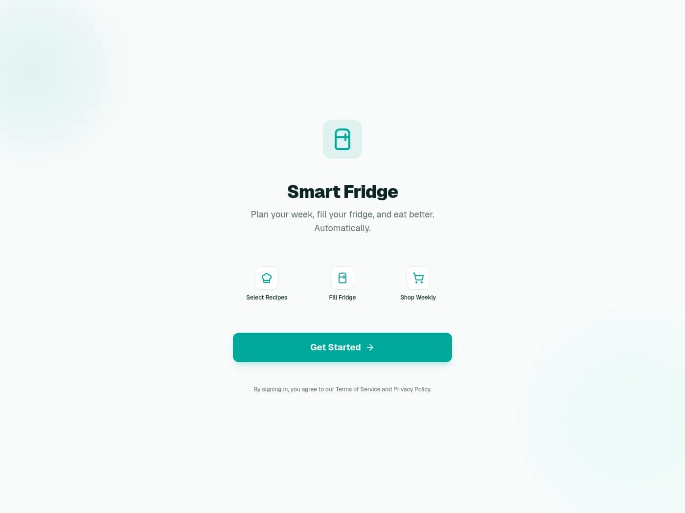 Smart Recipe Fridge