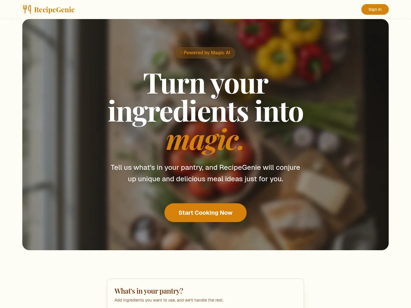 RecipeGenie
