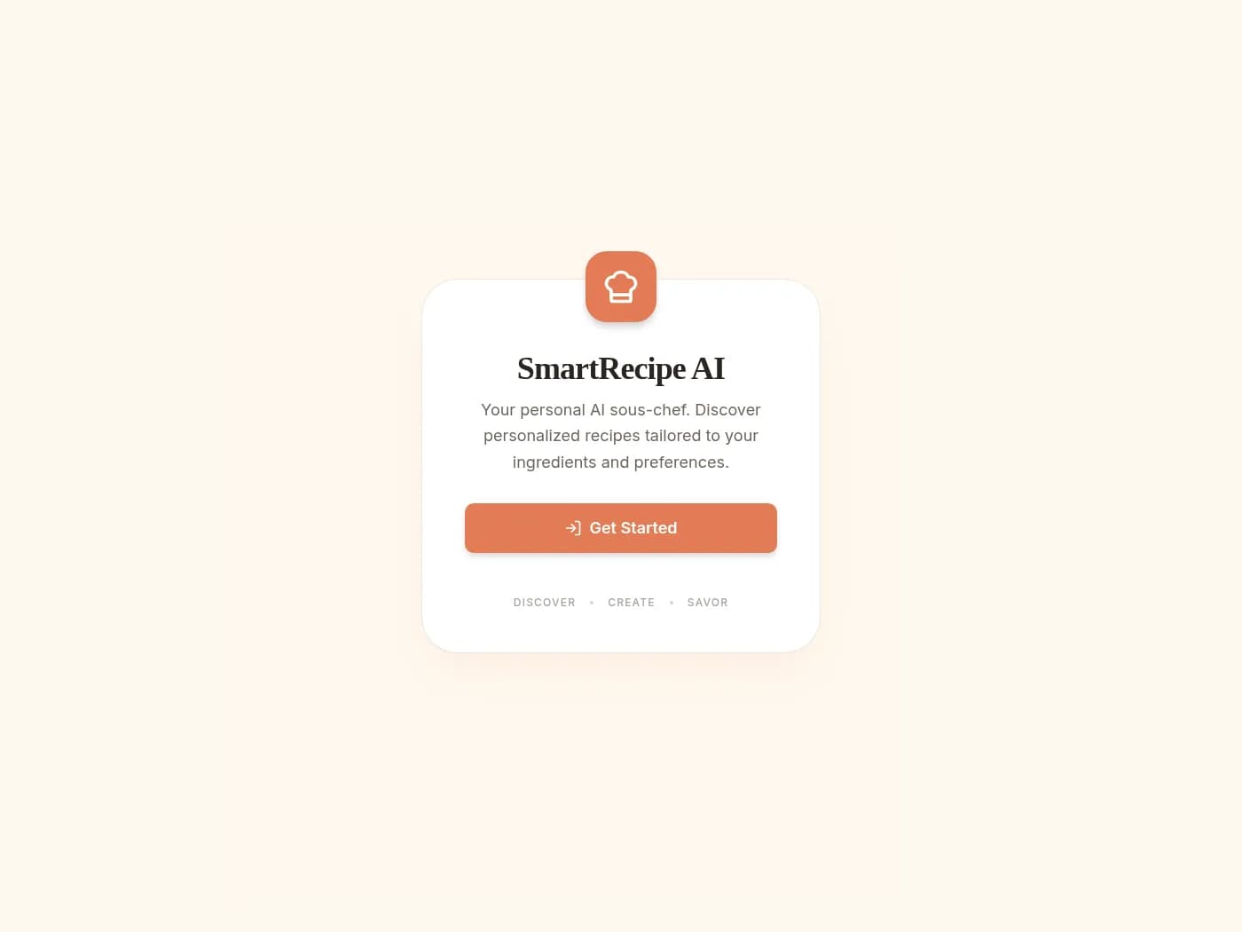 Smart Recipe Generator