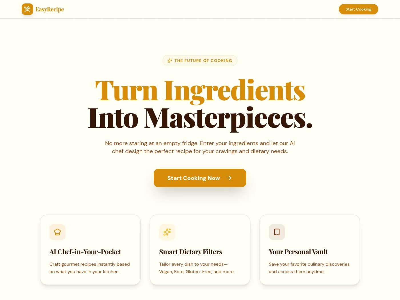 EasyRecipe Generator