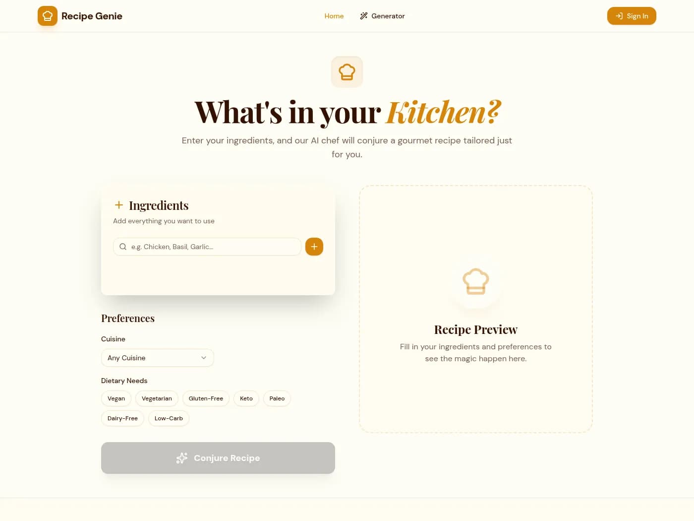 Recipe Genie
