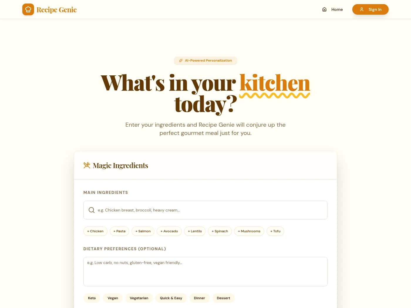 Recipe Genie