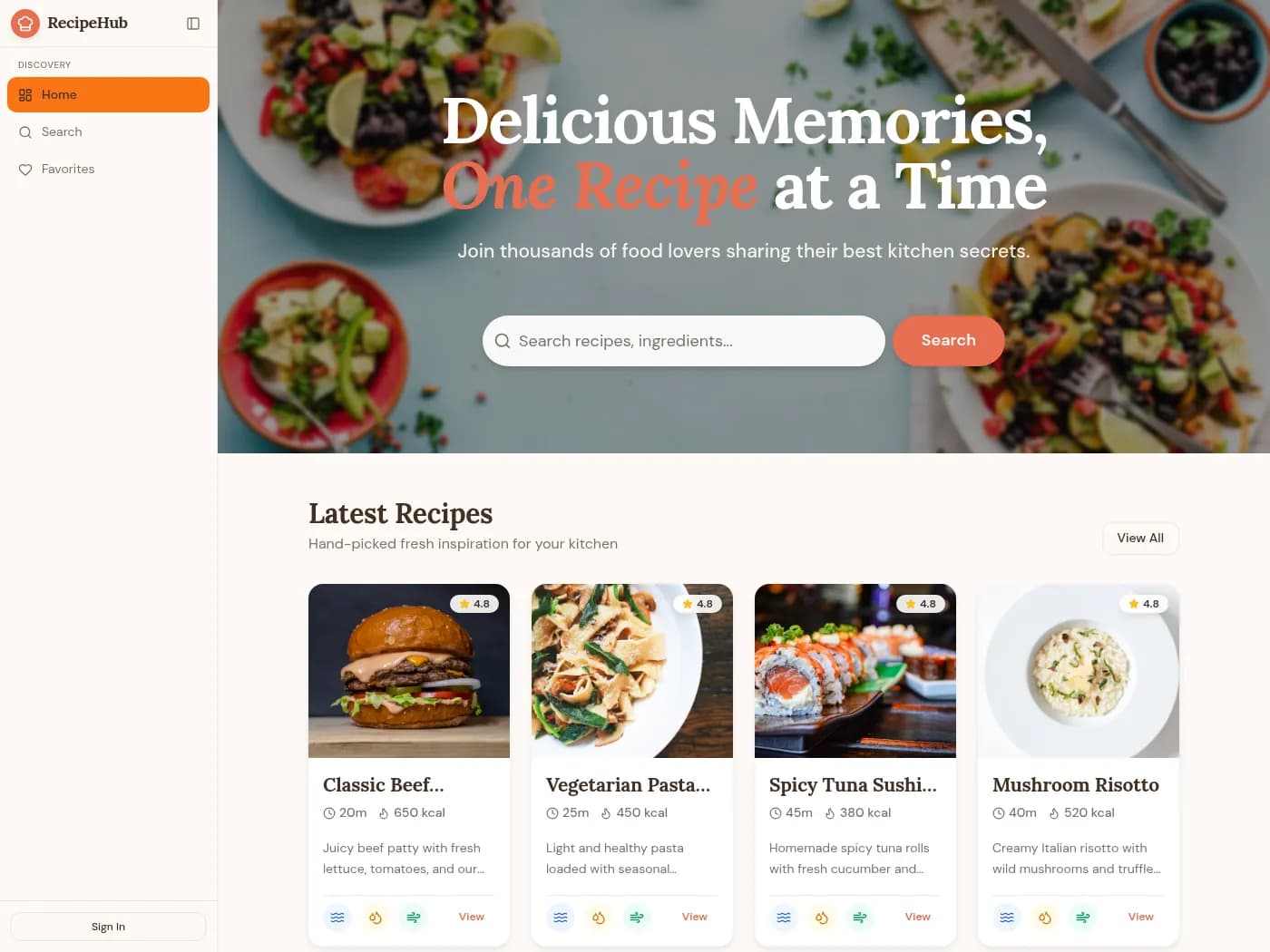 RecipeHub