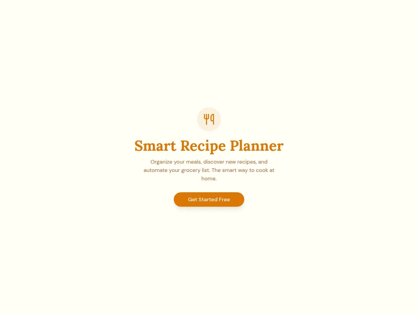 Smart Recipe Planner