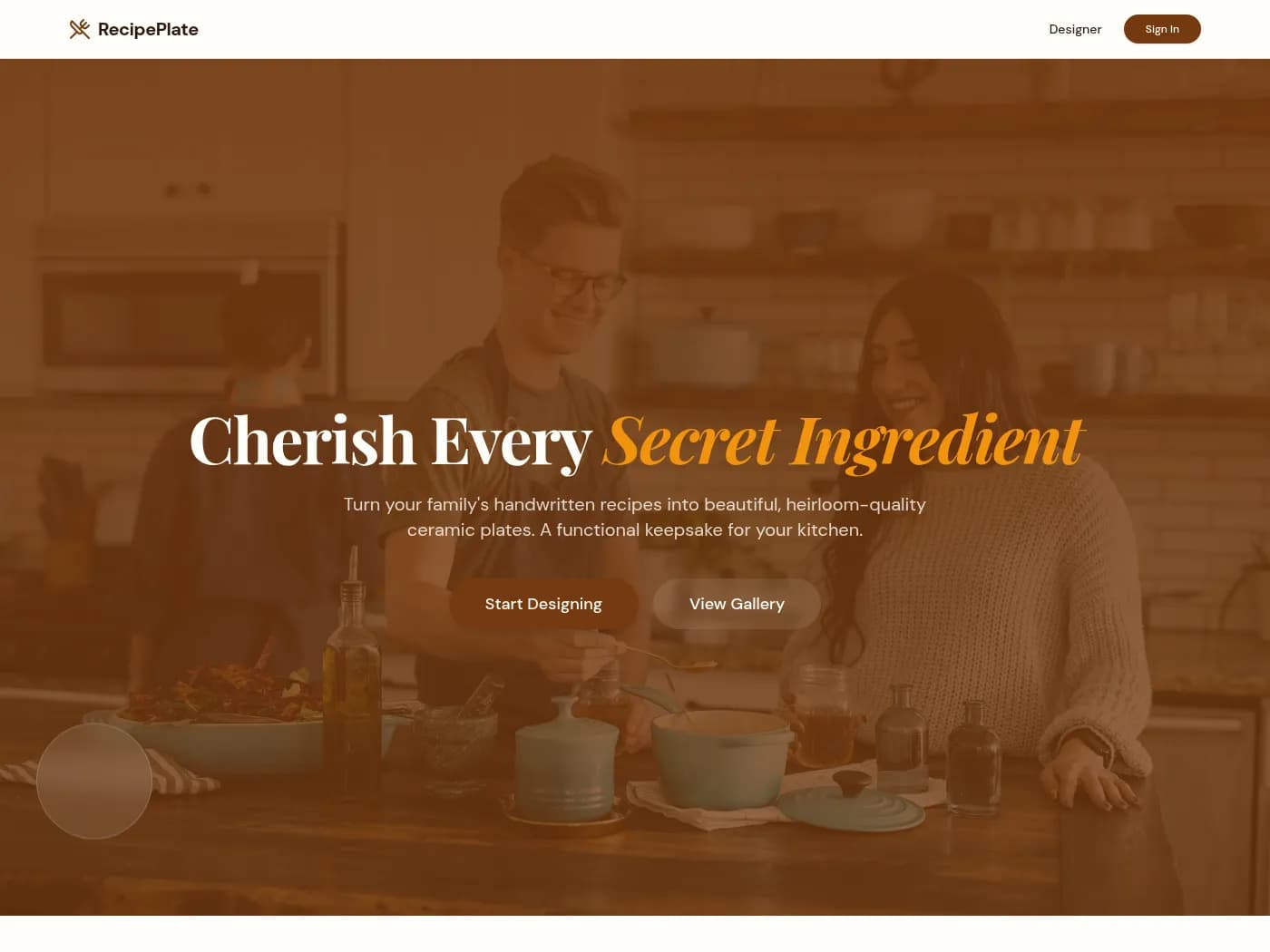 Recipe Plate Designer