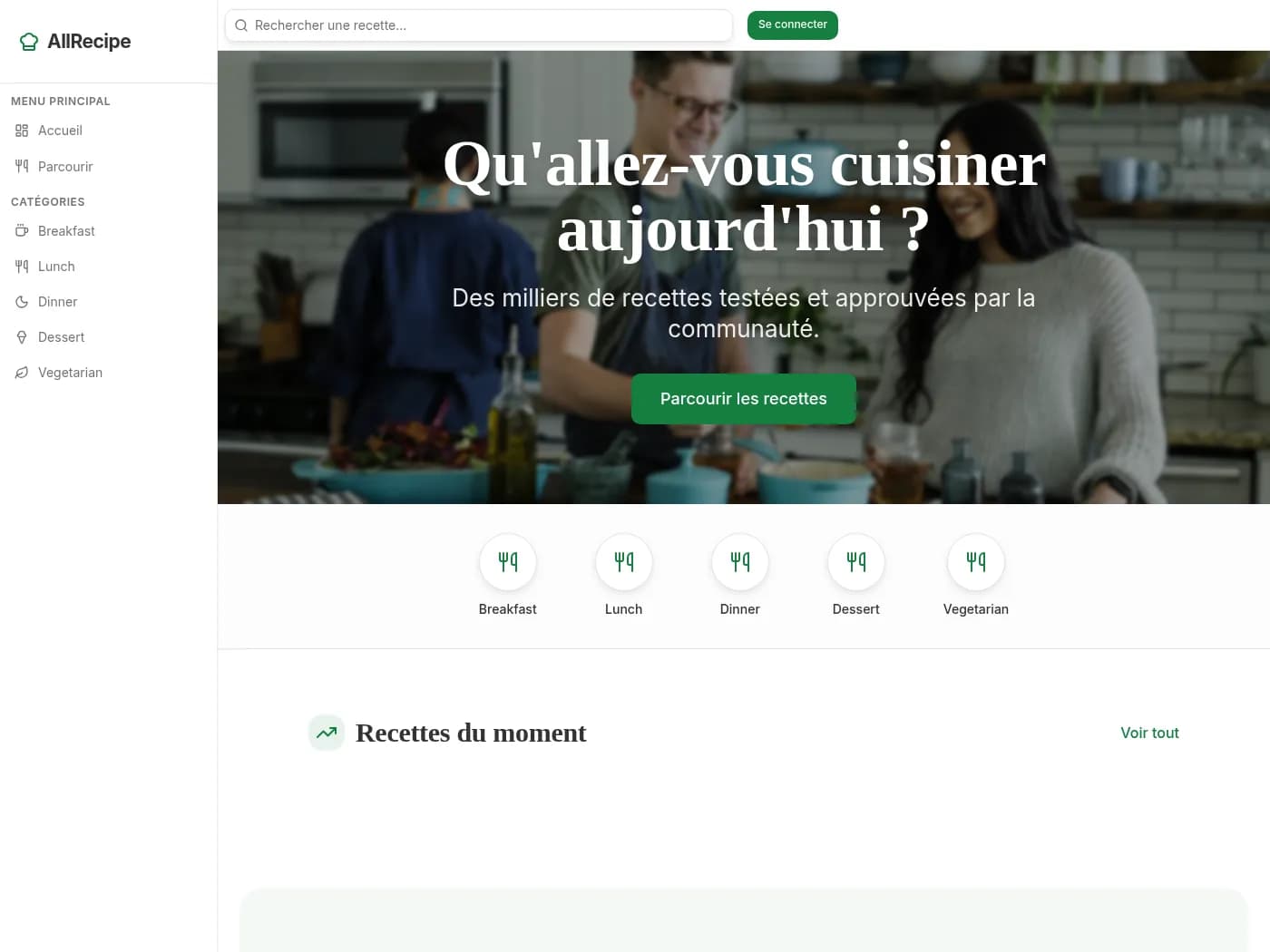 AllRecipe Clone