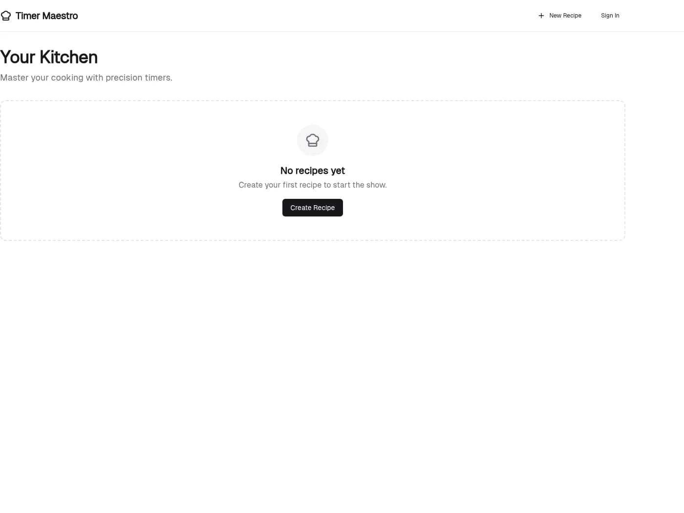 Recipe Timer Maestro
