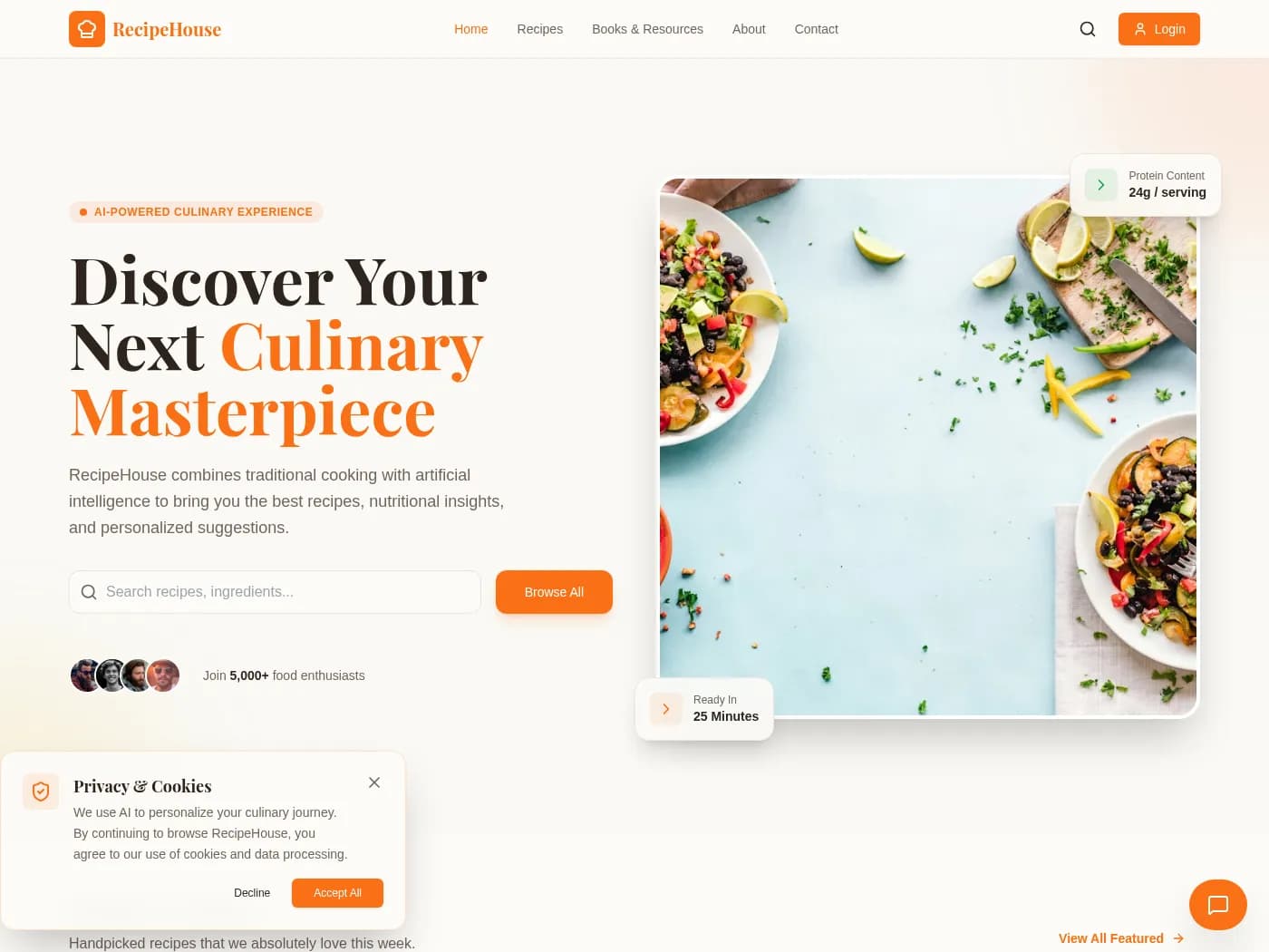 RecipeHouse Web App