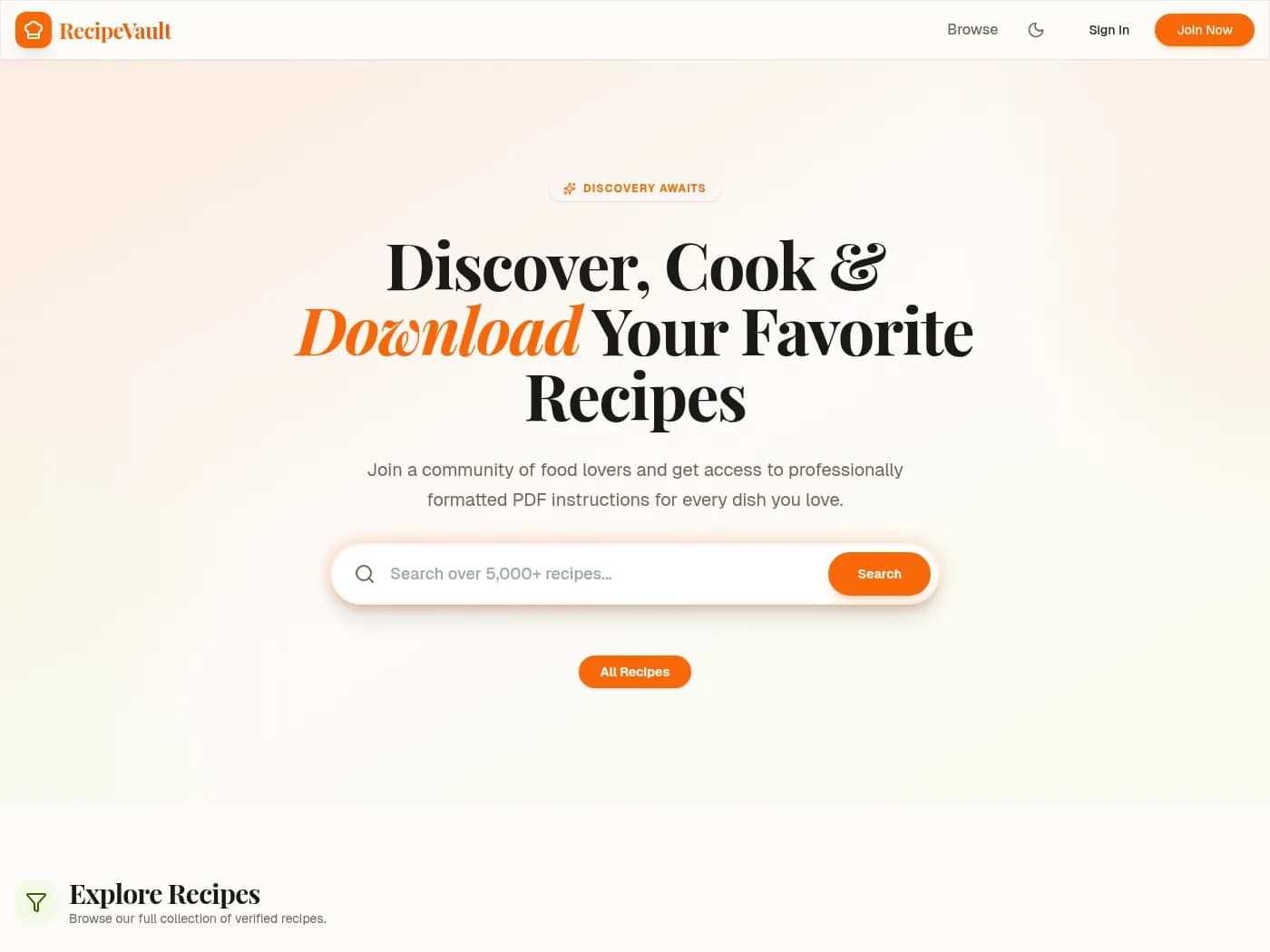 RecipeVault