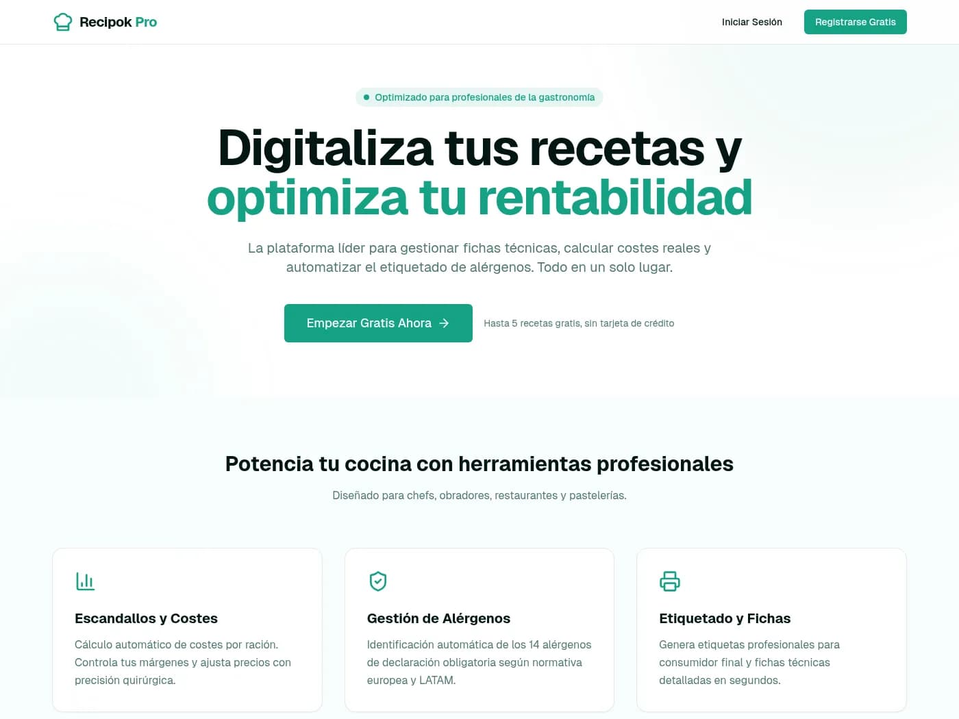 Recipok Pro Manager