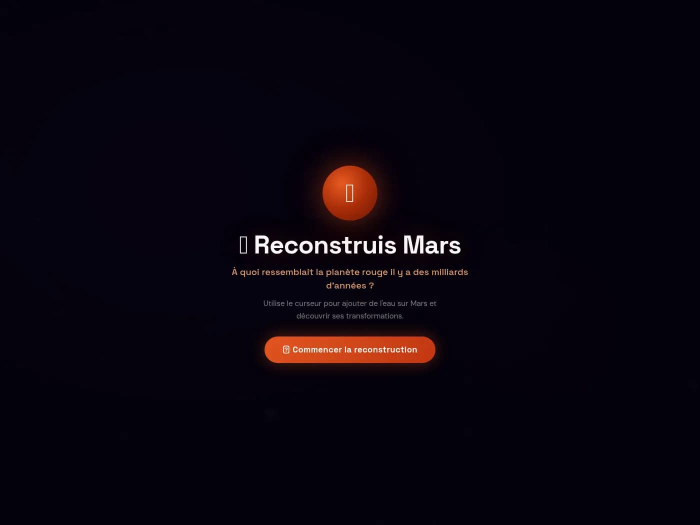 Reconstruct Mars Kids App