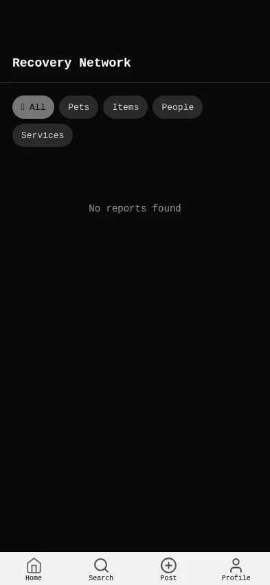 Recovery Network App