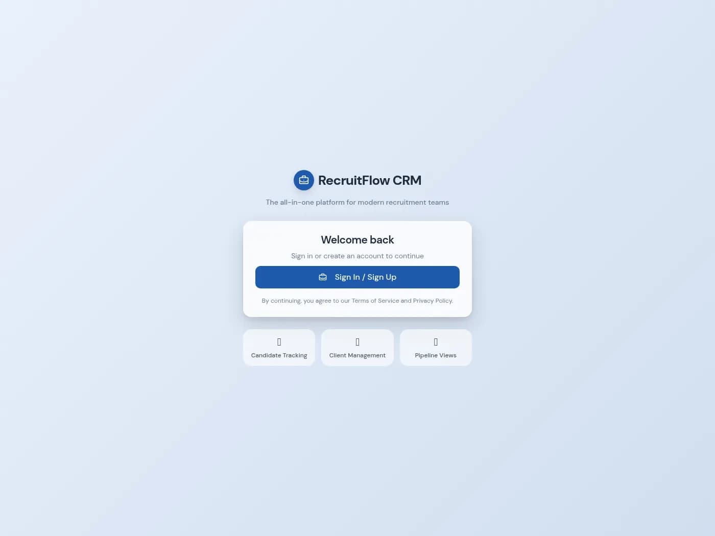RecruitFlow CRM