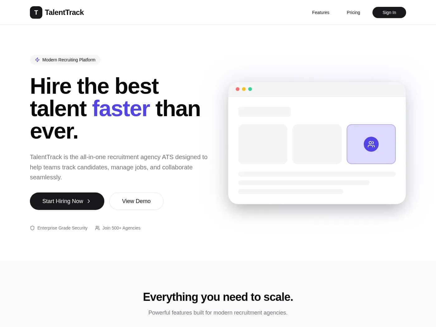 TalentTrack ATS
