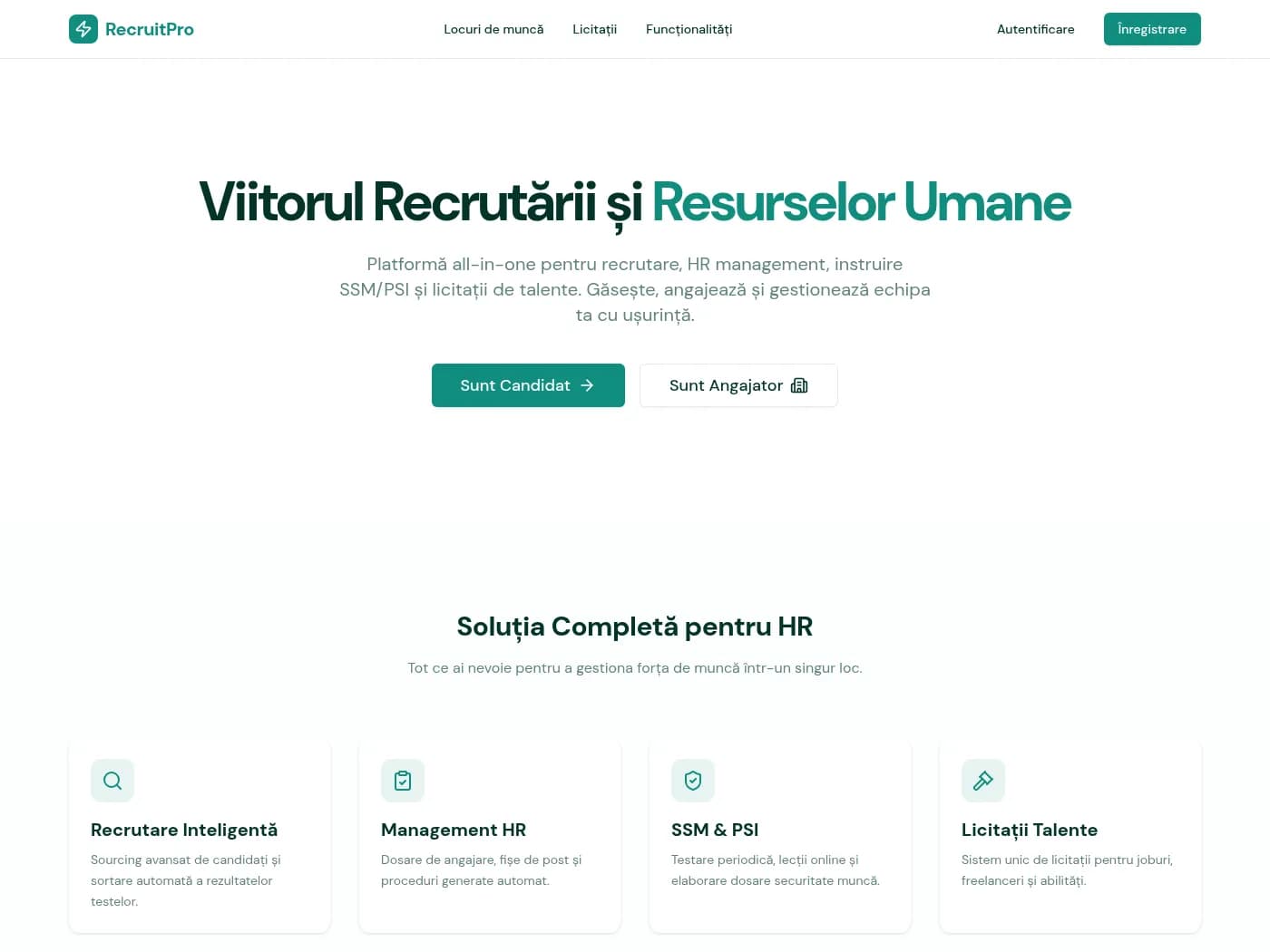 RecruitPro Platform