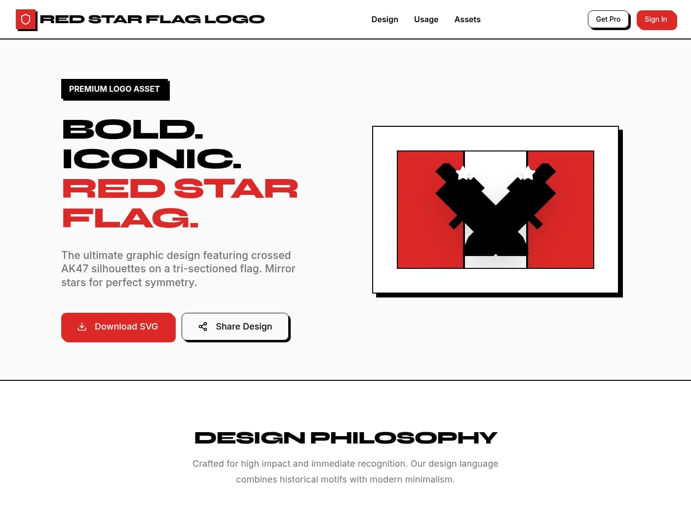 Red Star Flag Logo