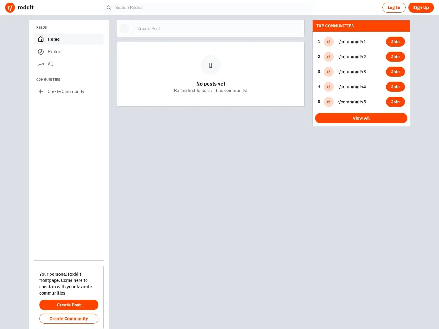 Reddit Clone Web App