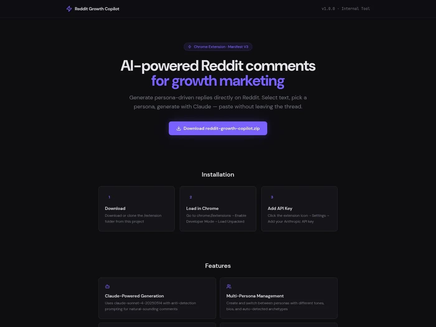 Reddit Growth Copilot Extension