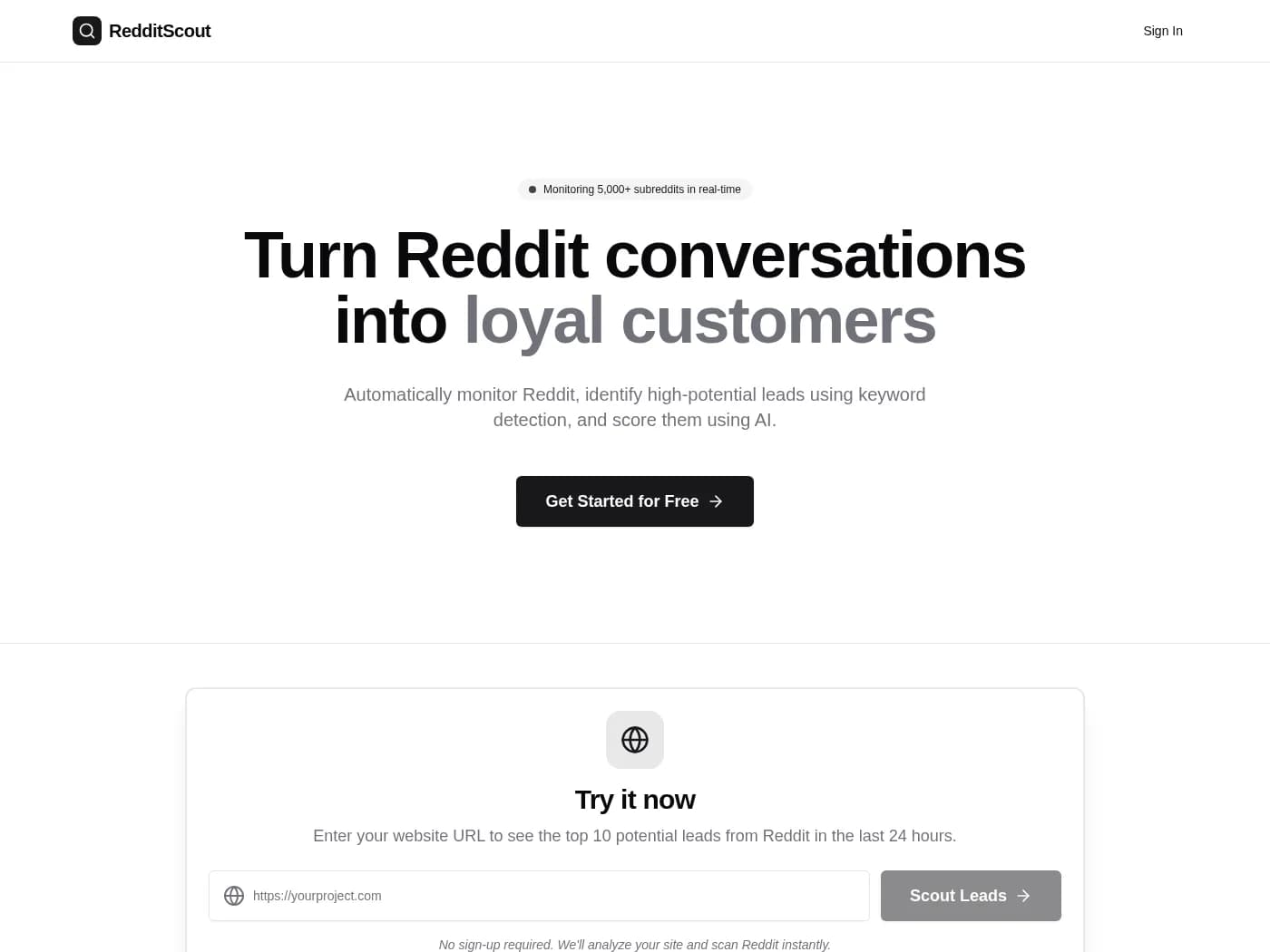 Reddit Lead Scout