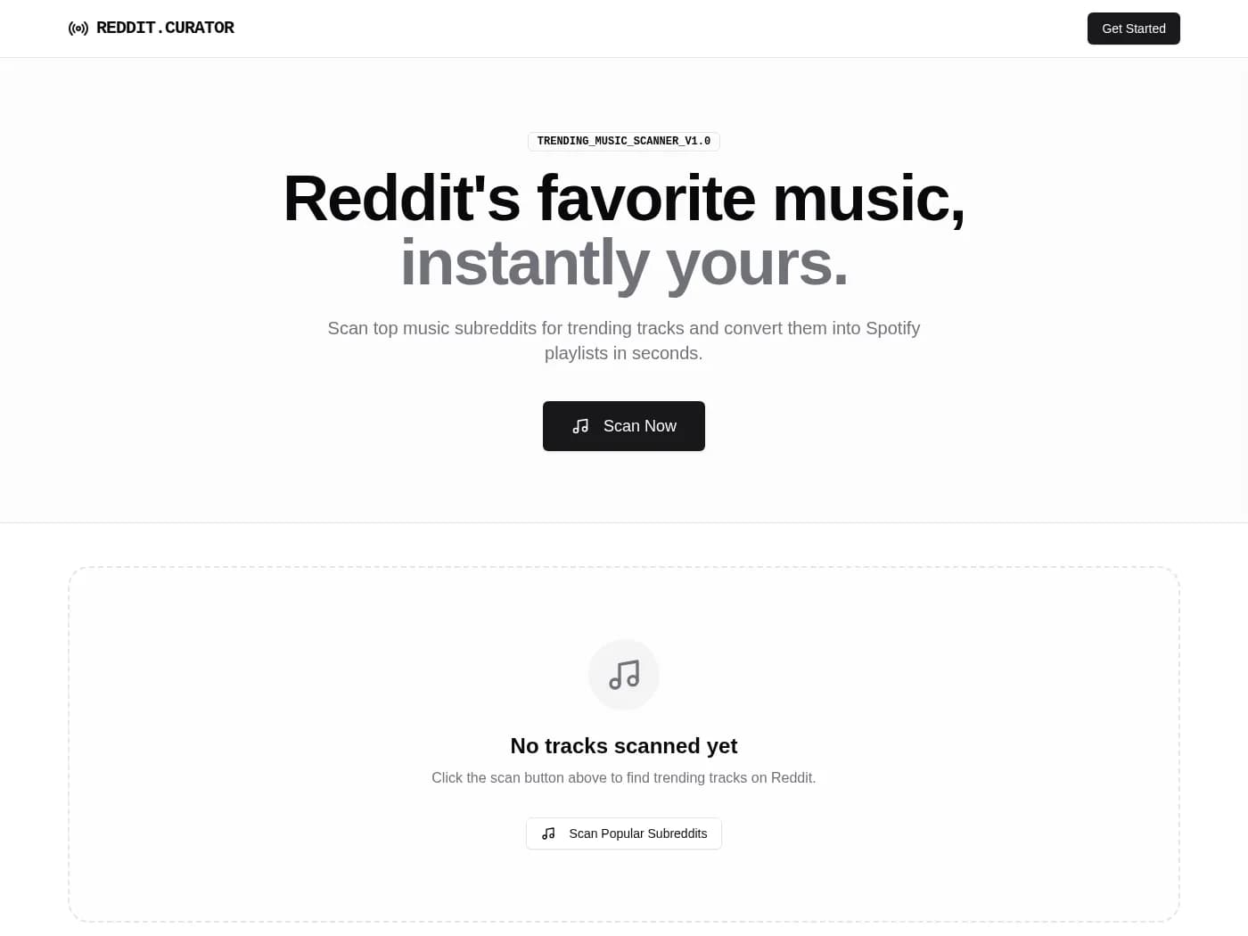 Reddit Music Curator
