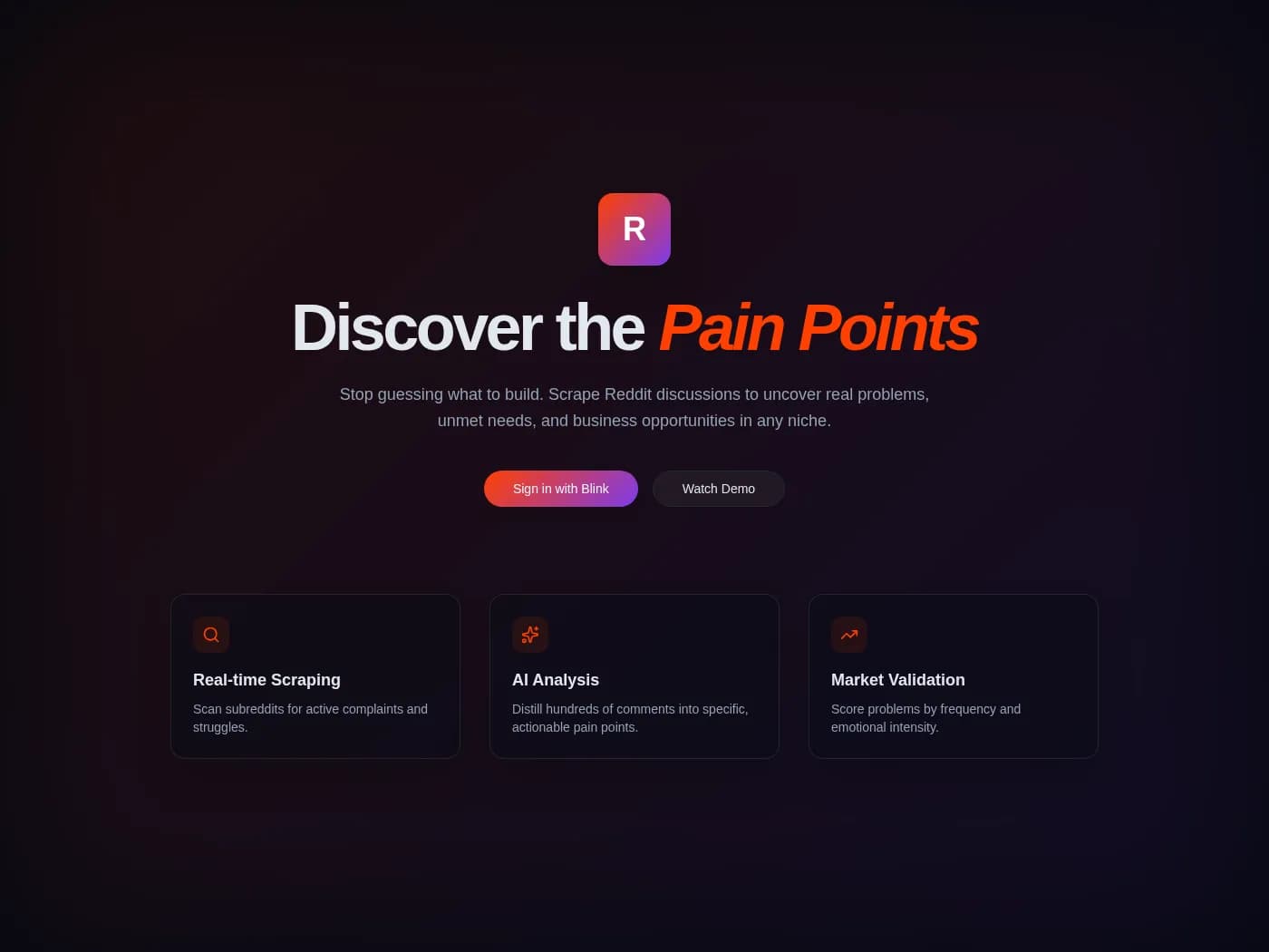 Reddit Pain Points Finder