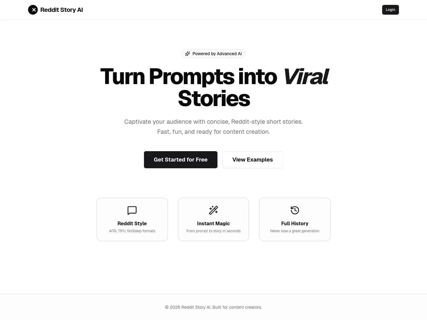 Reddit Story Shorts AI