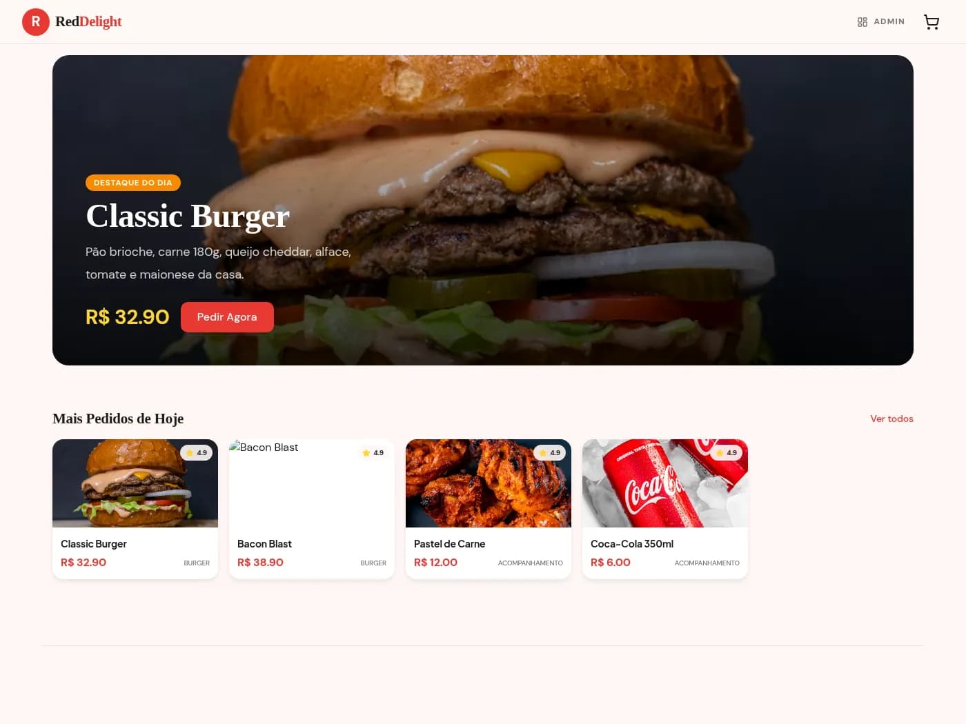RedDelight Delivery System