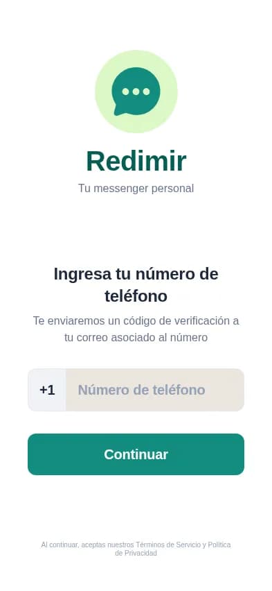 Redimir Azul Messenger