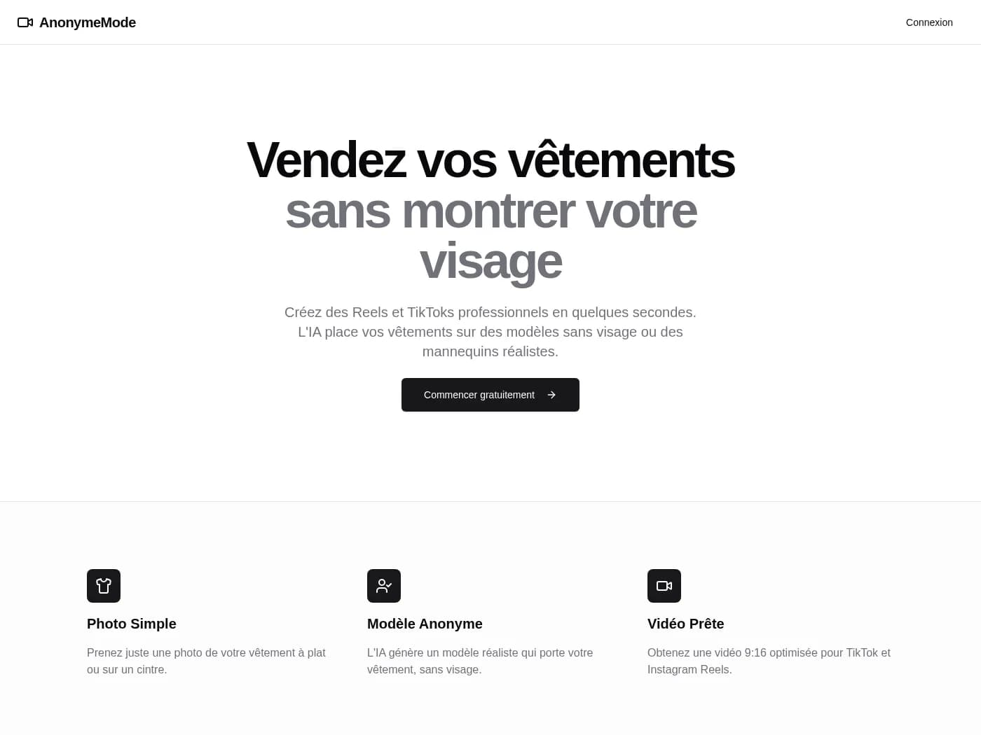 Reels de Mode Anonyme