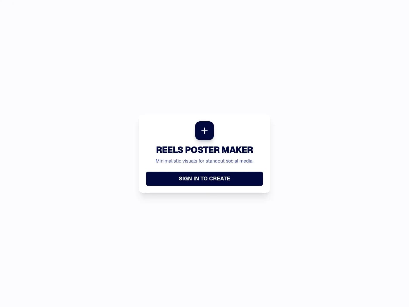 Minimal Reels Poster Maker